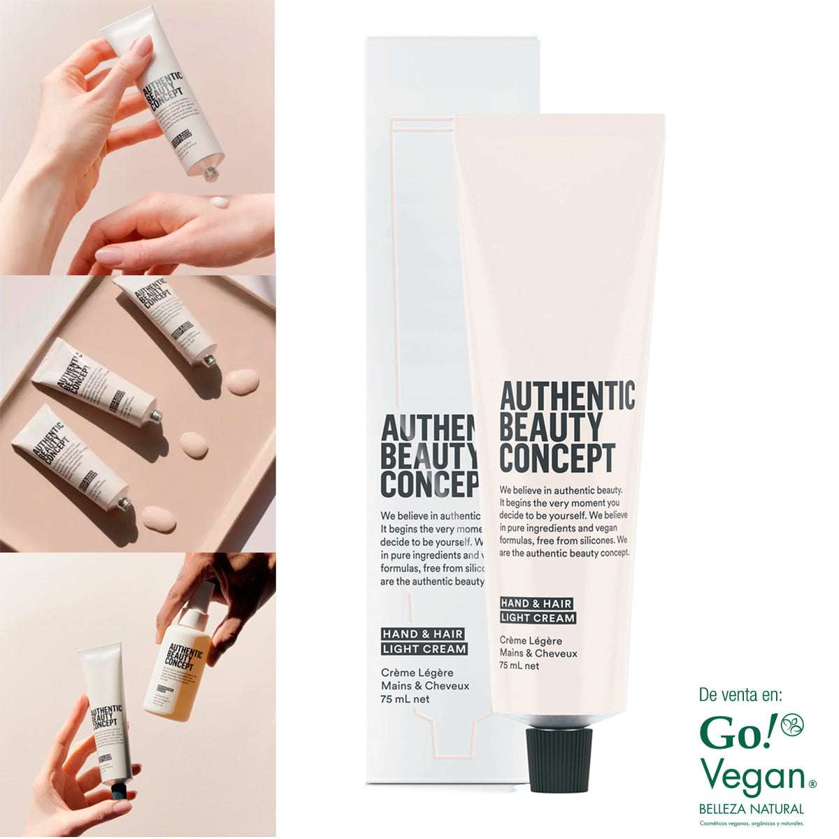 Crema para cabello y manos Authentic Beauty Concept 75ml – Go Vegan ...
